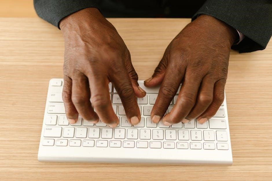Printable Keyboard Typing Finger Position Guide - Free PDF Download